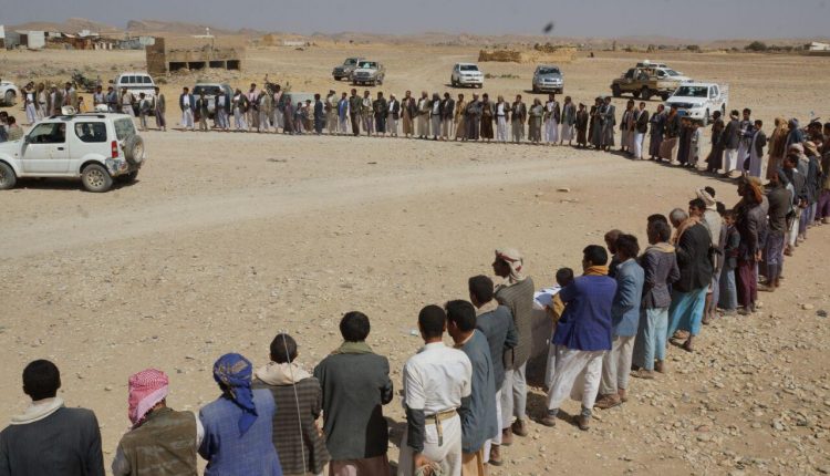 وقفة قبلية لأبناء مديرية الصفراء بصعدة بمناسبة مرور ثلاثة أعوام من